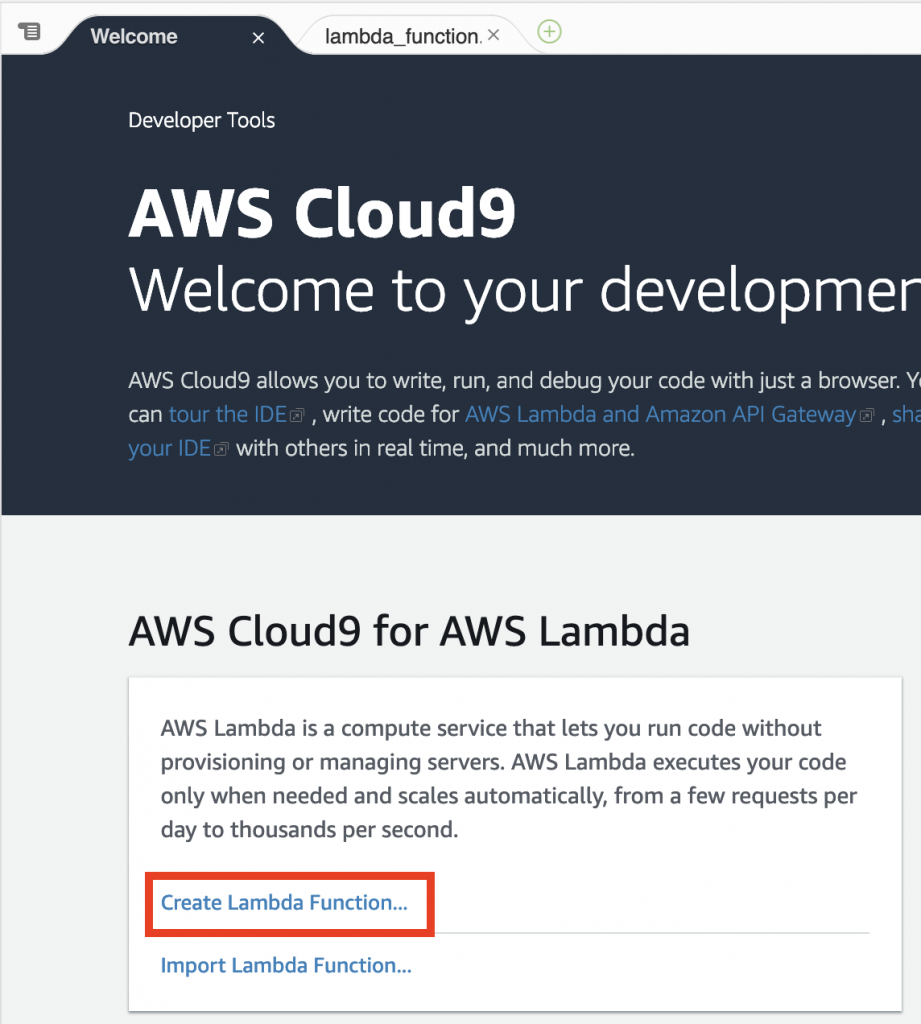 Cloud9でaws Cli Toolsを実行するlambda Function Python3 6 を作る ひろかずのブログ